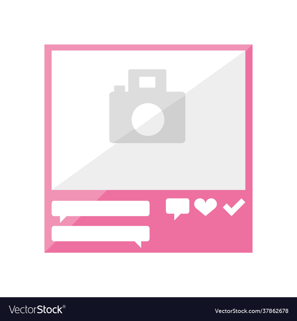 Camera app template Royalty Free Vector Image - VectorStock
