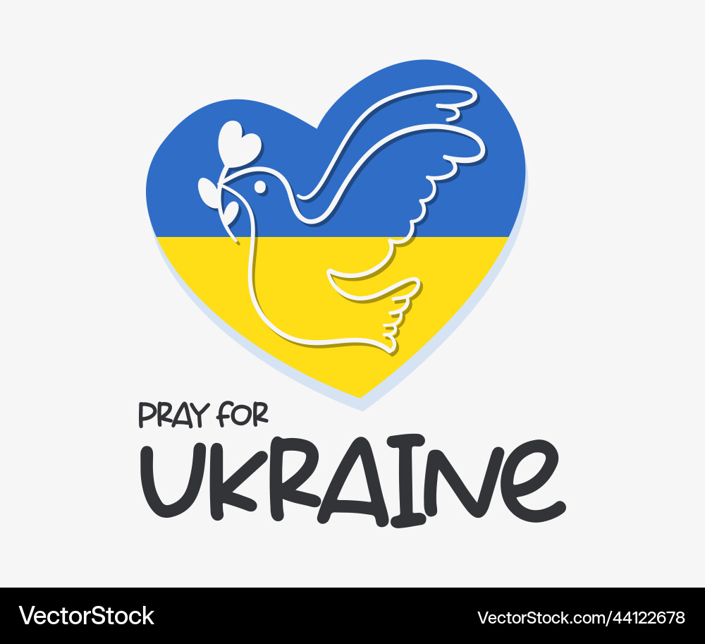Flying pigeon sending love restore peace Vector Image