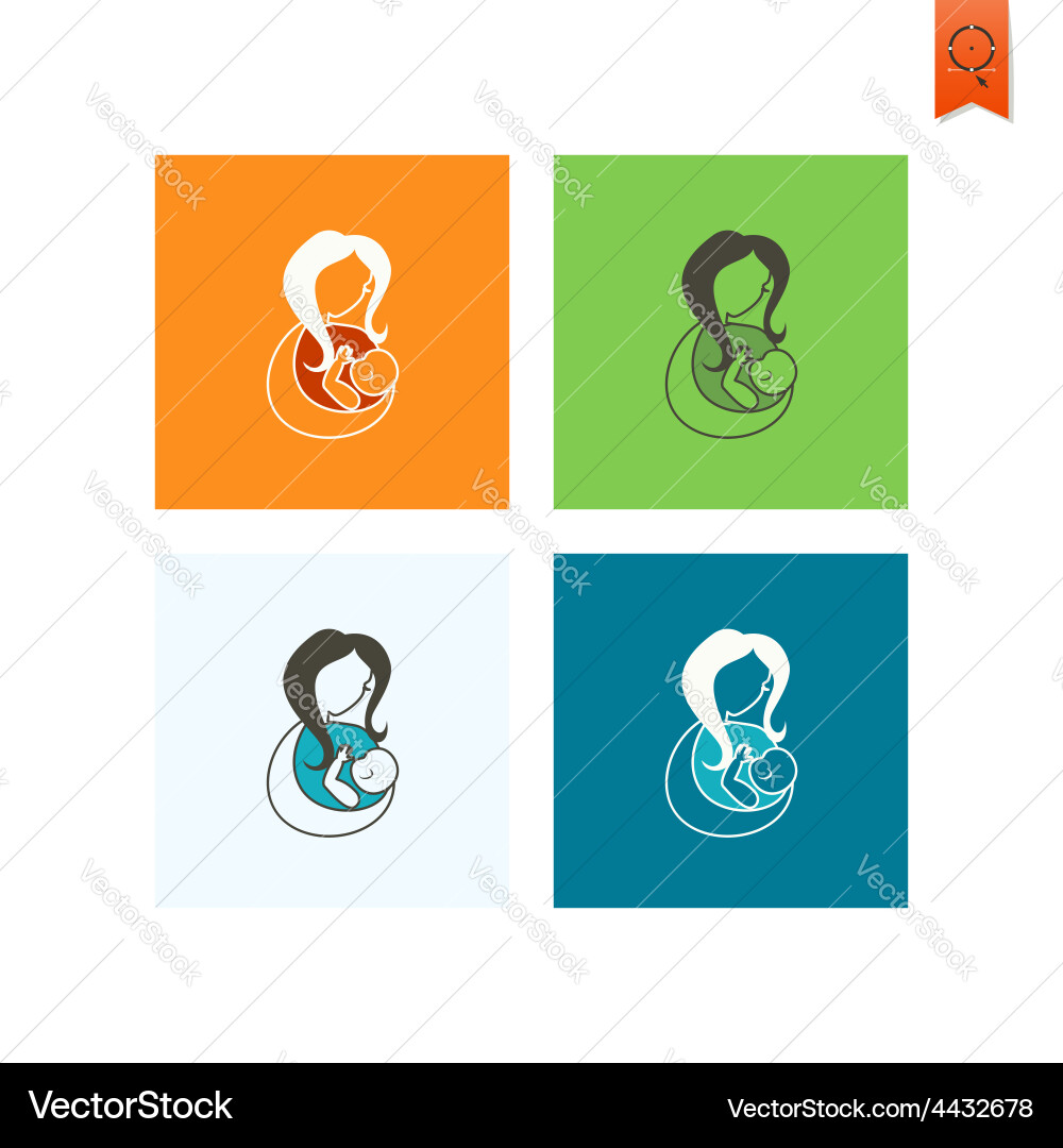 Happy mothers day icon Royalty Free Vector Image