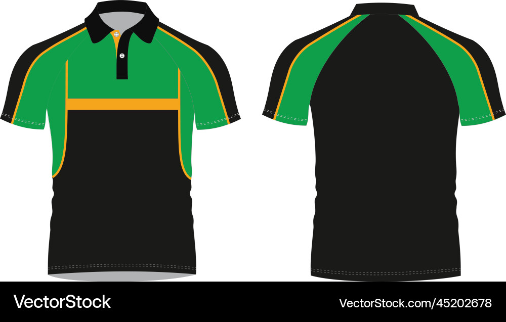 Polo shirt mock up templates Royalty Free Vector Image