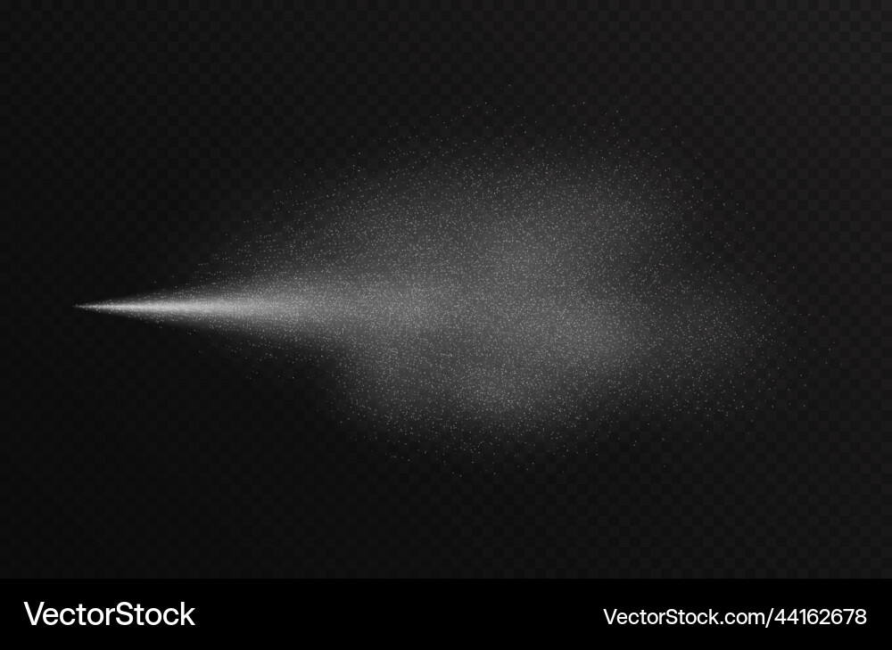 Water spray effect realistic cosmetic mist Vector Image