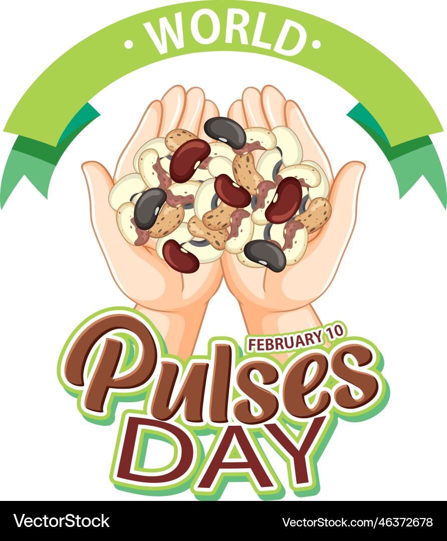 World pulses day banner design Royalty Free Vector Image