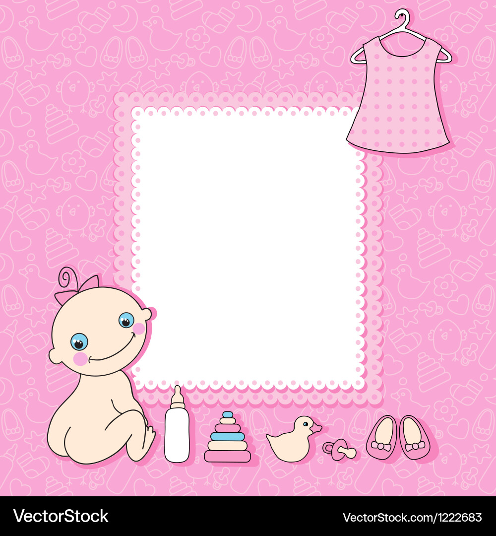 Baby girl Royalty Free Vector Image - VectorStock