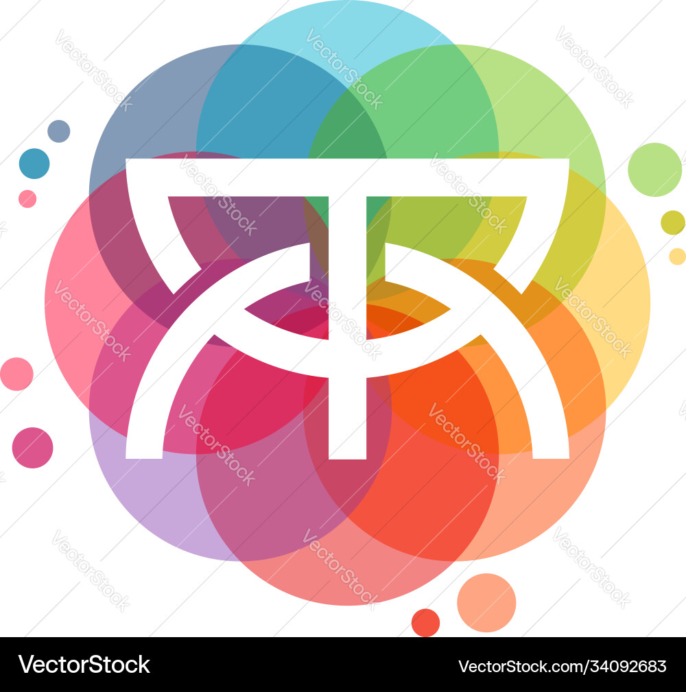 Colorful r logo letter designs template Royalty Free Vector
