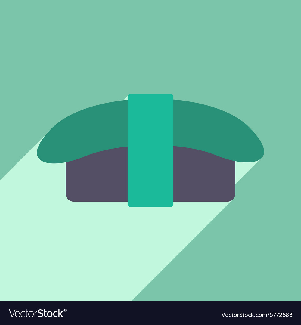 Flat with shadow icon and mobile application Vector Image