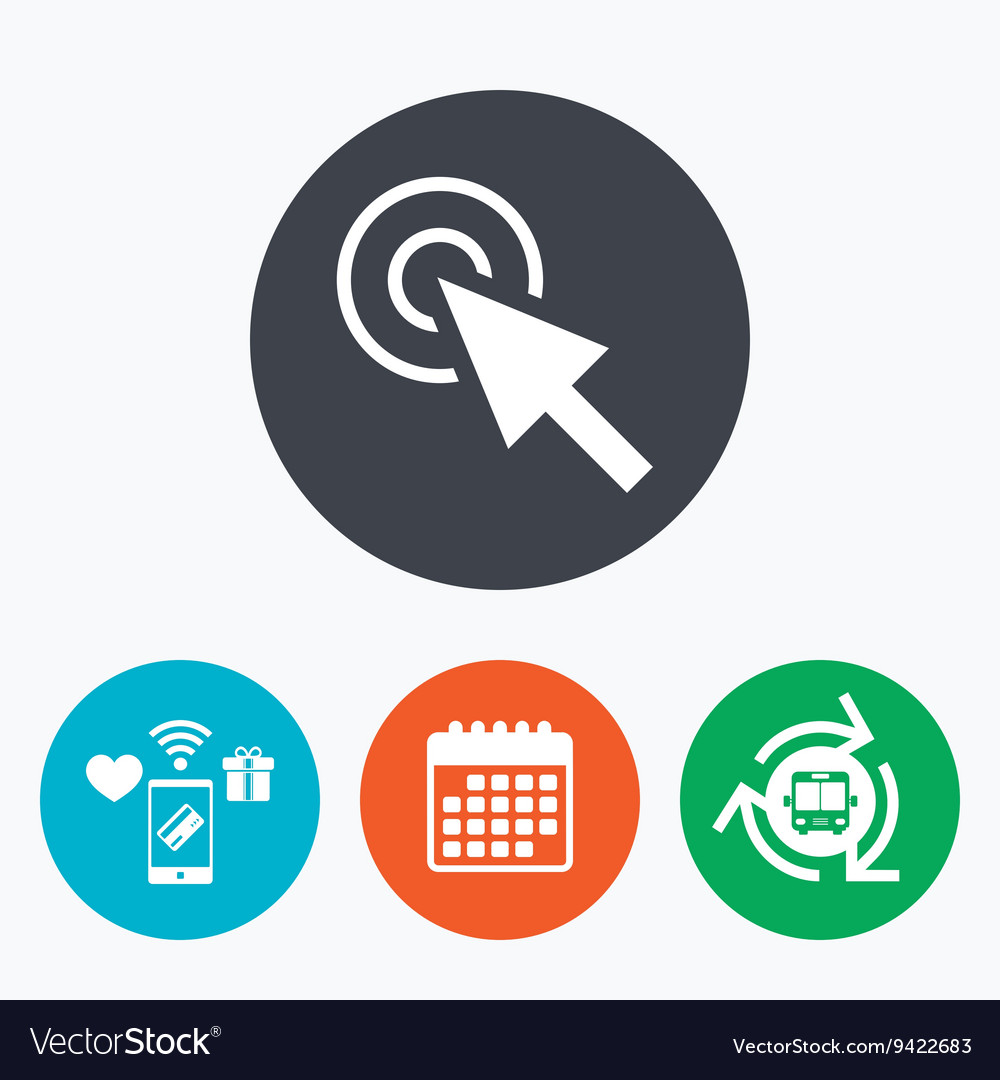 Mouse cursor sign icon pointer symbol Royalty Free Vector