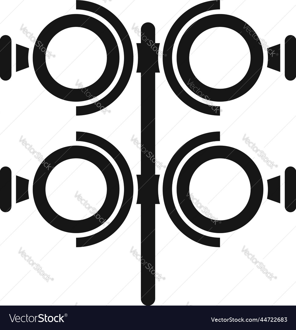 Optometry icon simple eye test Royalty Free Vector Image