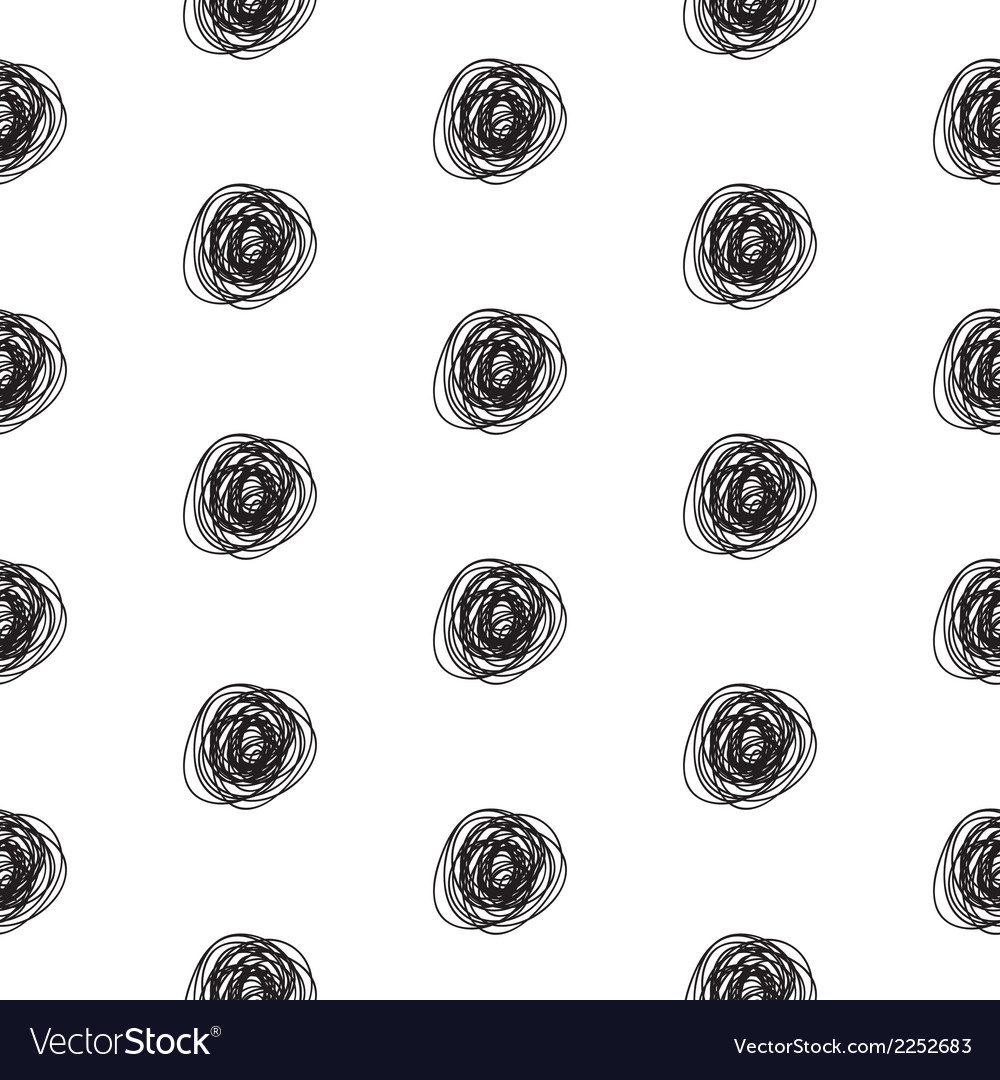 Seamless abstract scribble pattern Royalty Free Vector Image