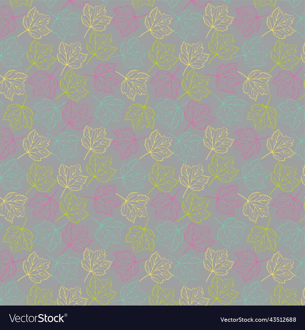 Seamless pattern with botanical elements Vector Image