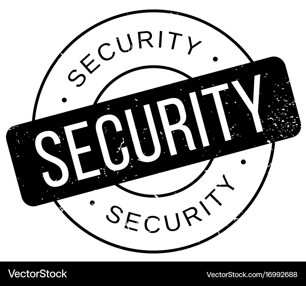 Security rubber stamp Royalty Free Vector Image