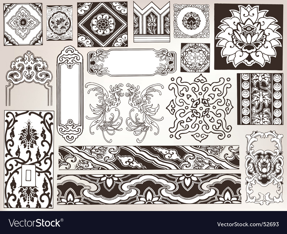 Floral vintage Royalty Free Vector Image - VectorStock