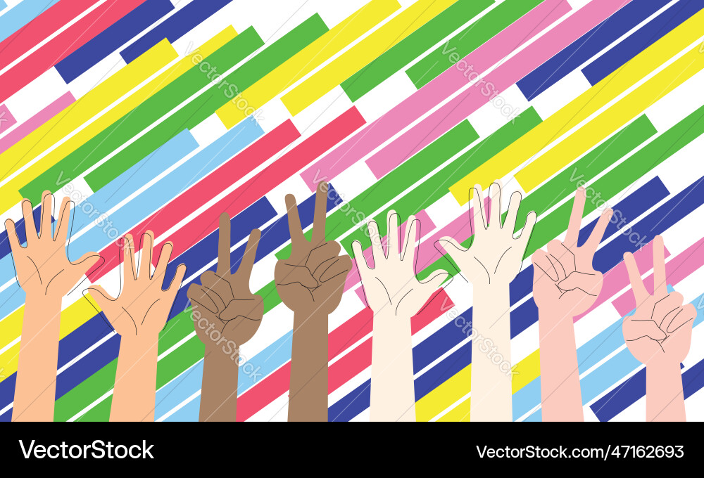 Hands poses Royalty Free Vector Image - VectorStock