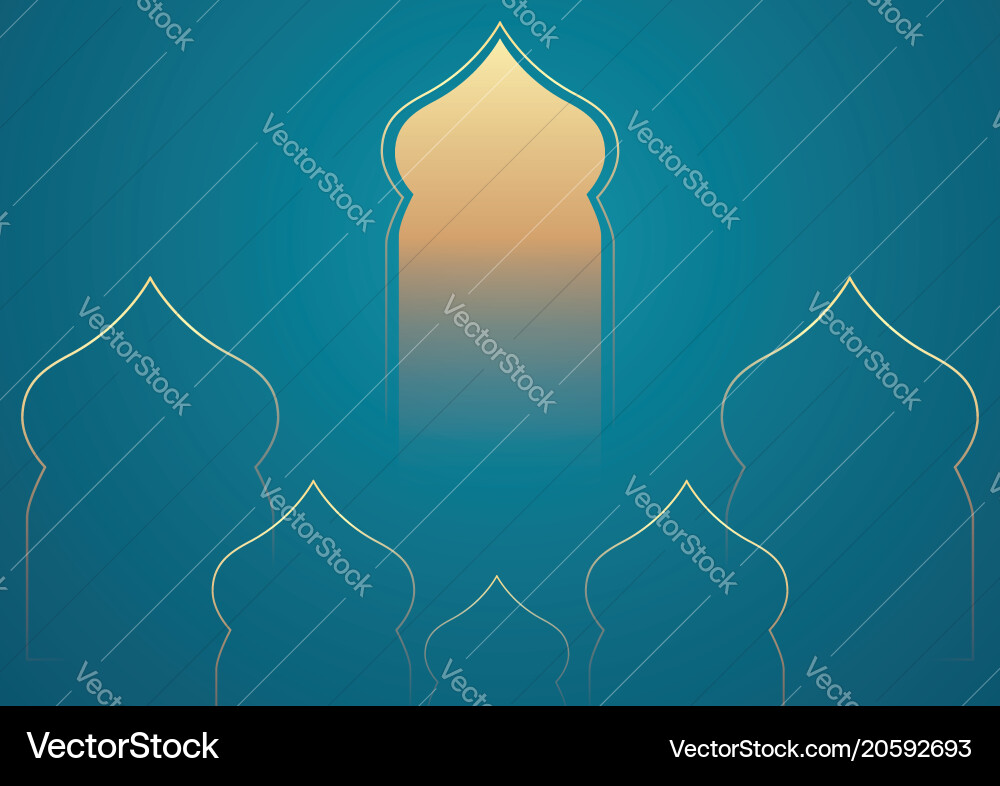 Islamic design of eid kareem Royalty Free Vector Image