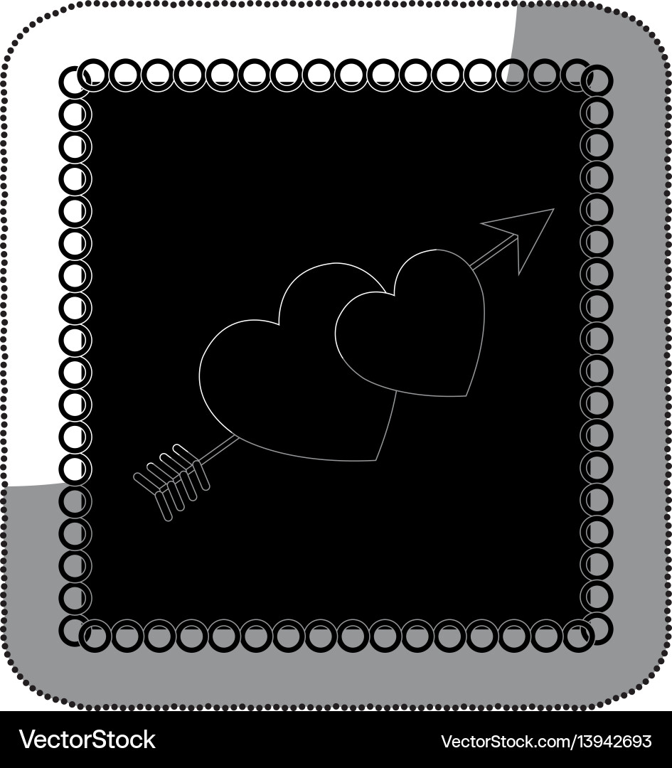 Love card with heart Royalty Free Vector Image