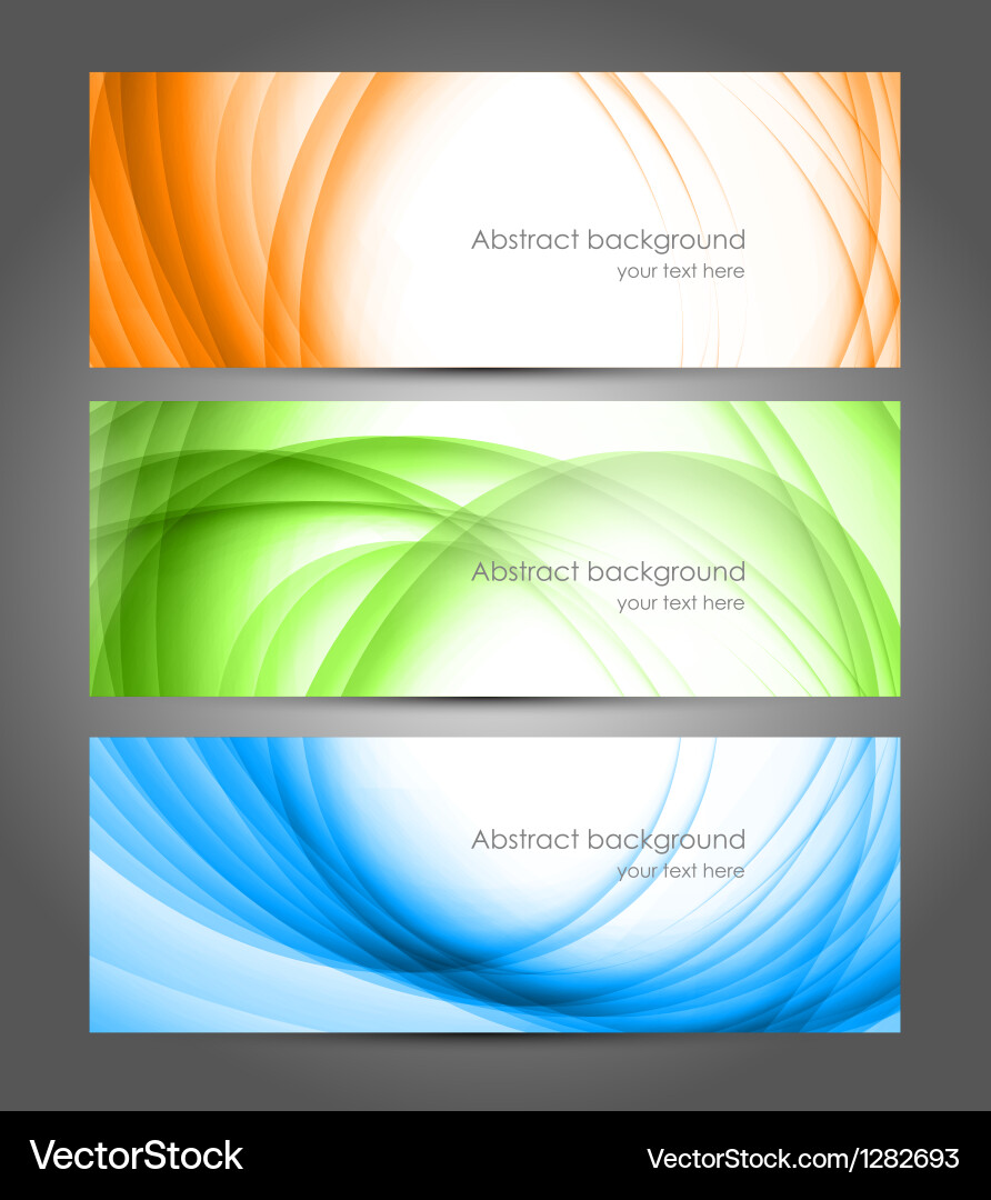 Set abstract banners Royalty Free Vector Image