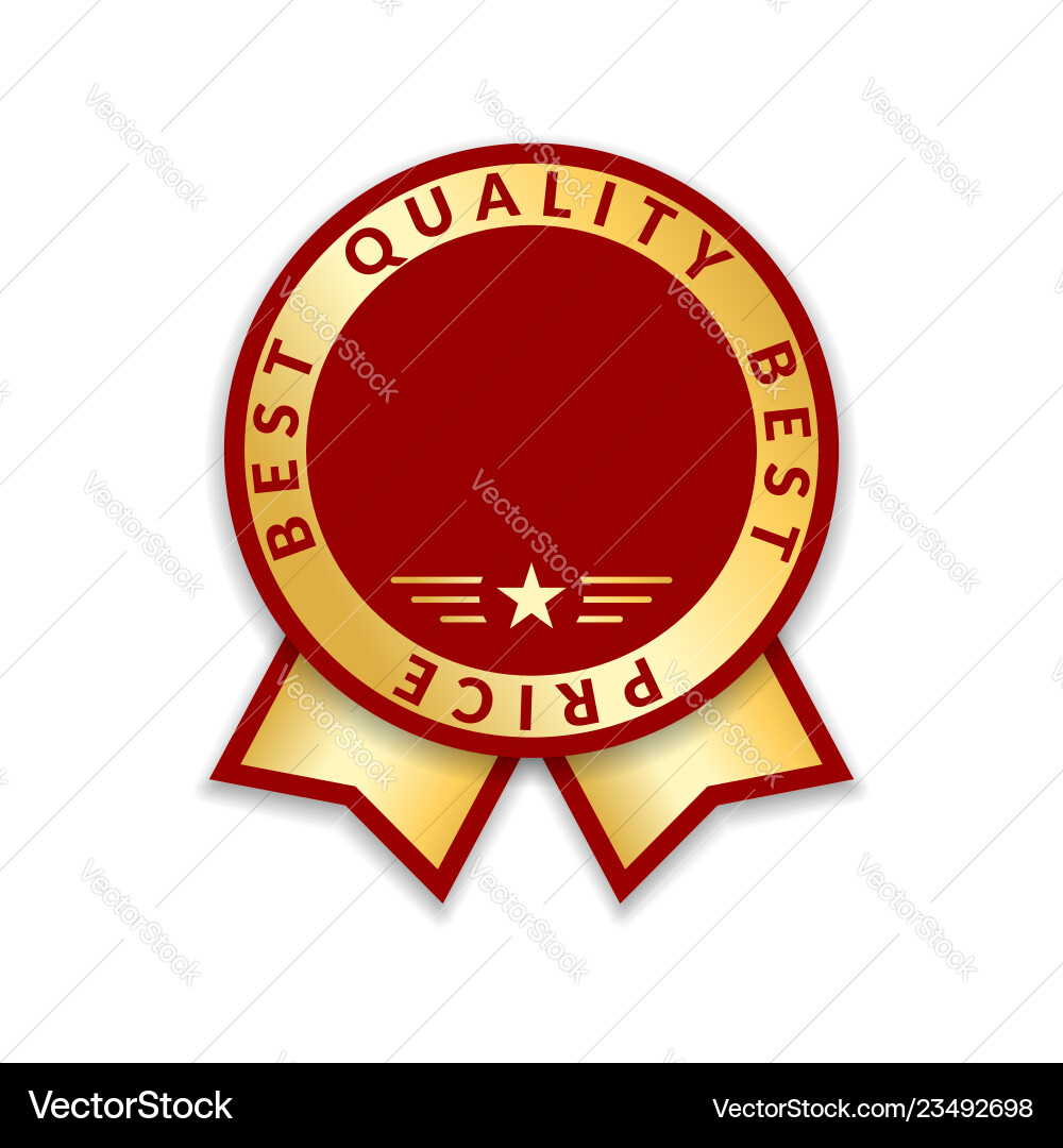 Award ribbon the best Royalty Free Vector Image