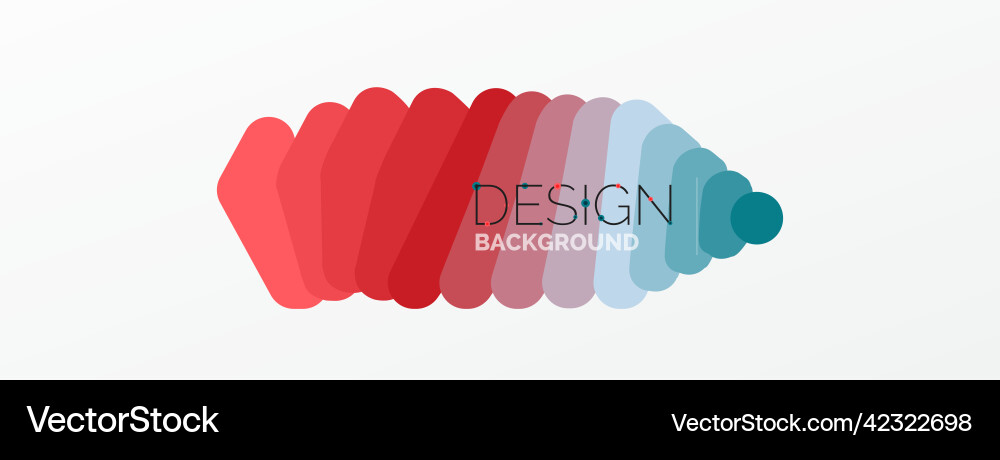 Background colorful shapes template wallpaper Vector Image
