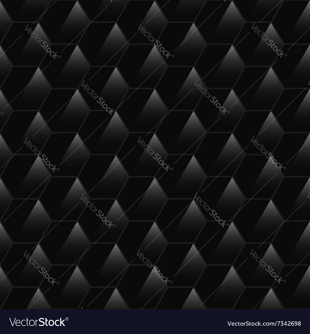 Black hexagonal texture Royalty Free Vector Image