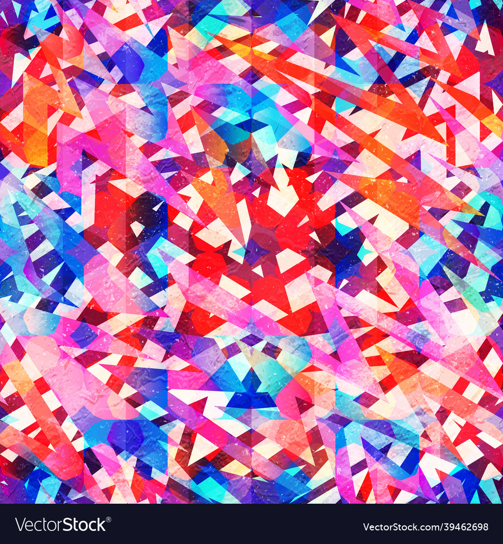 Colored grunge seamless pattern Royalty Free Vector Image