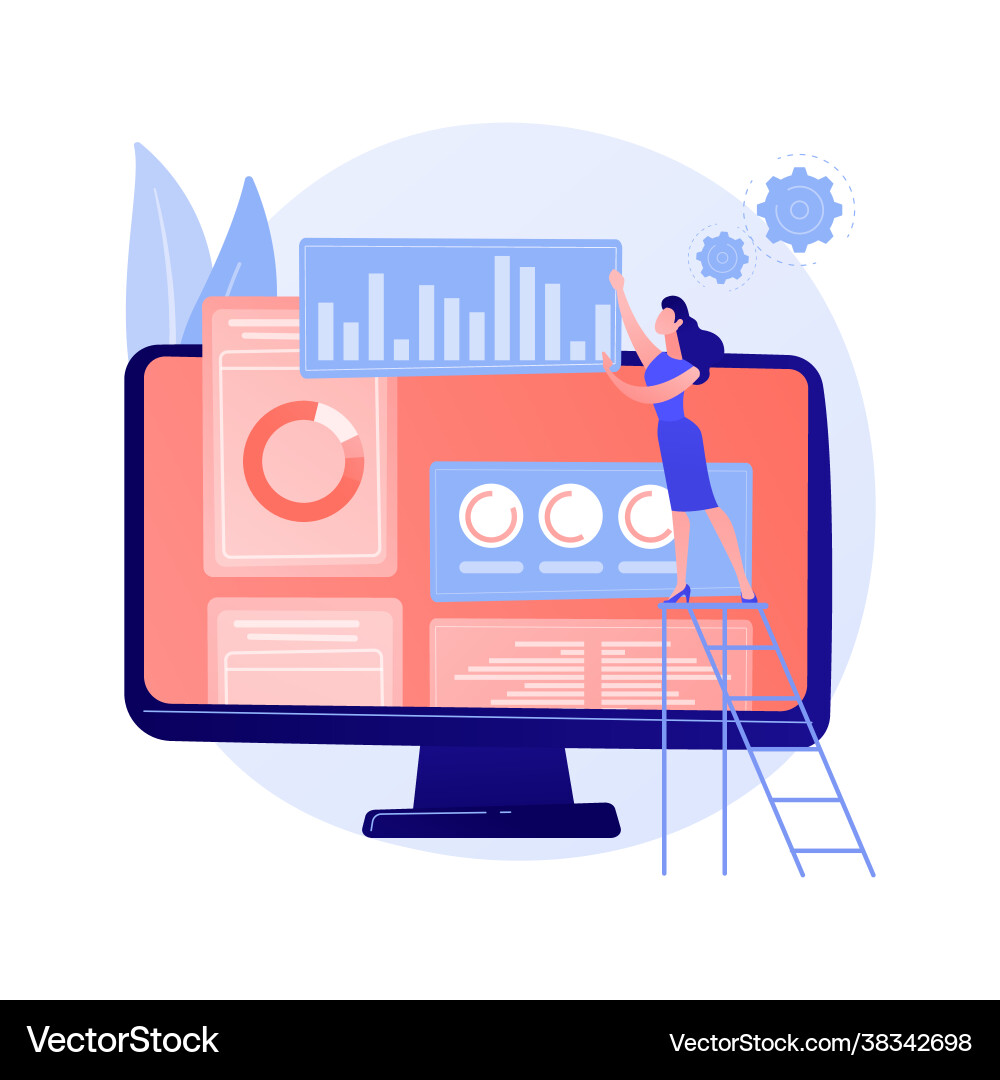 Digital marketing strategy concept metaphor Vector Image