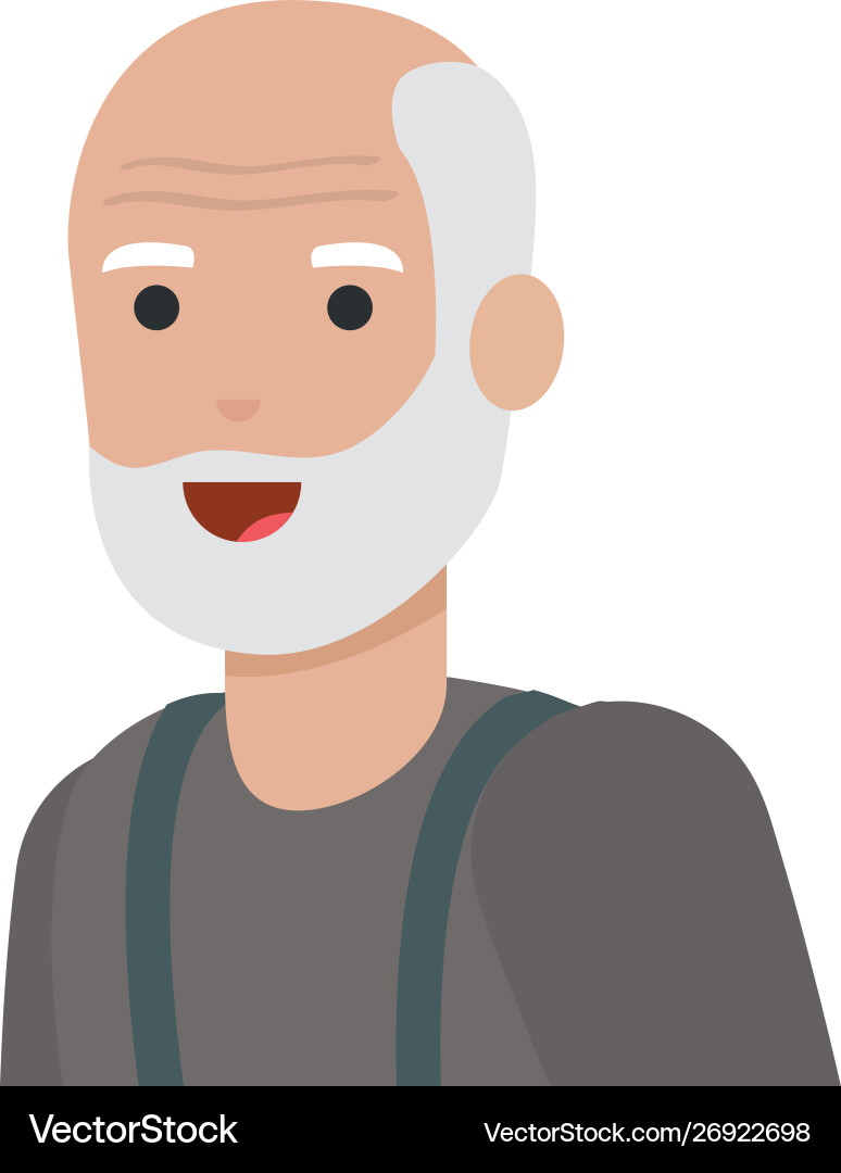 Grandfather cartoon design Royalty Free Vector Image
