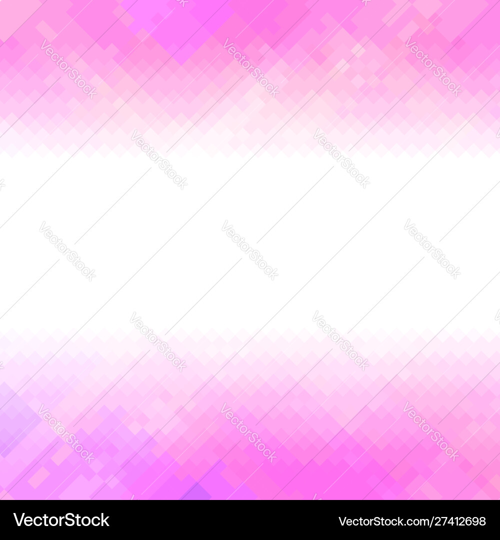 Pink polygonal background rumpled square pattern Vector Image