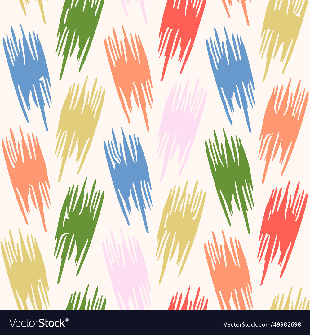 Seamless pattern with a simple abstract drawing Vector Image