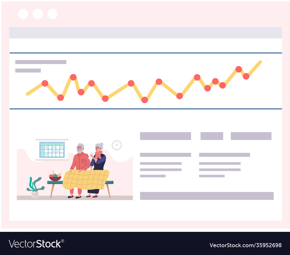 Statistics illnesses data chart poster Royalty Free Vector