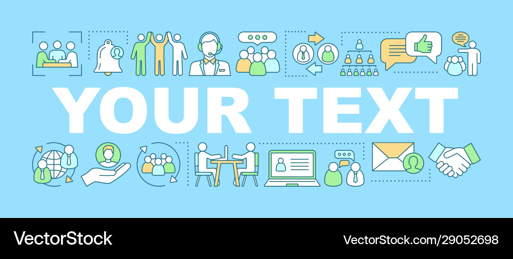 Teamwork word concepts banner Royalty Free Vector Image