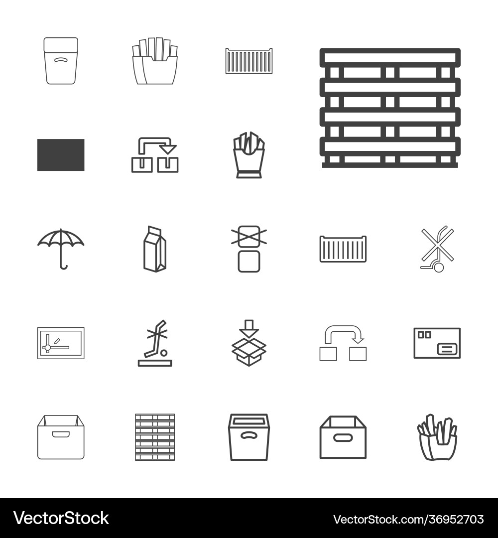 22 carton icons Royalty Free Vector Image - VectorStock