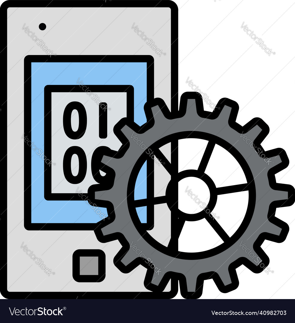 Mobile development icon Royalty Free Vector Image