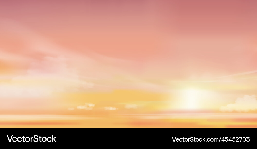 Sunset sky backgroundsunrise in morning Royalty Free Vector