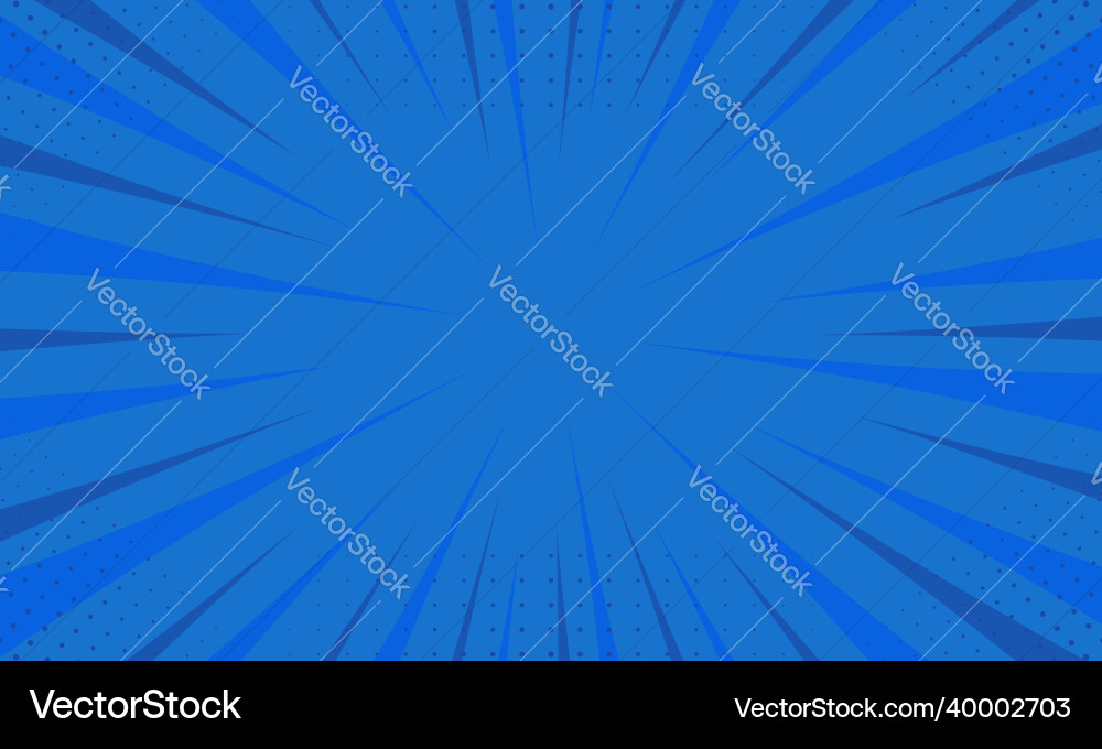 Vintage blue comic book pop art background retro Vector Image