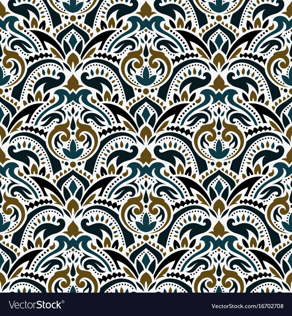 Boho flower pattern Royalty Free Vector Image - VectorStock
