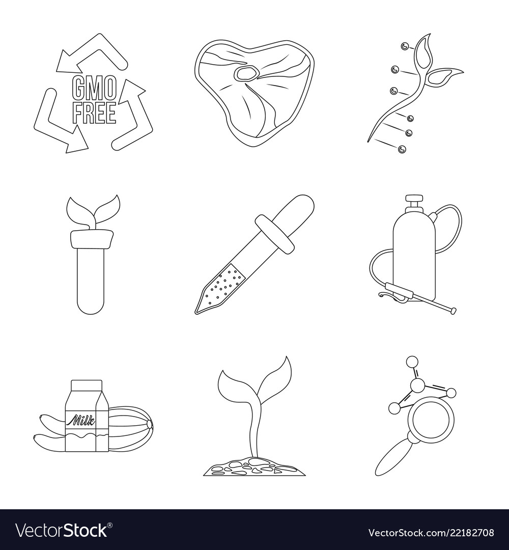 Design of and sign collection Royalty Free Vector Image