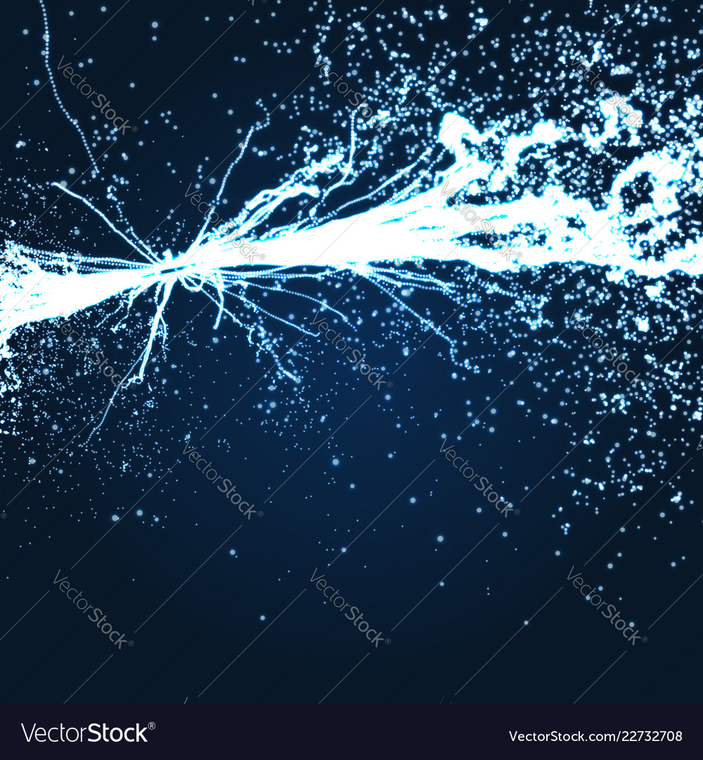 Electricity lighting effects array dynamic dots Vector Image