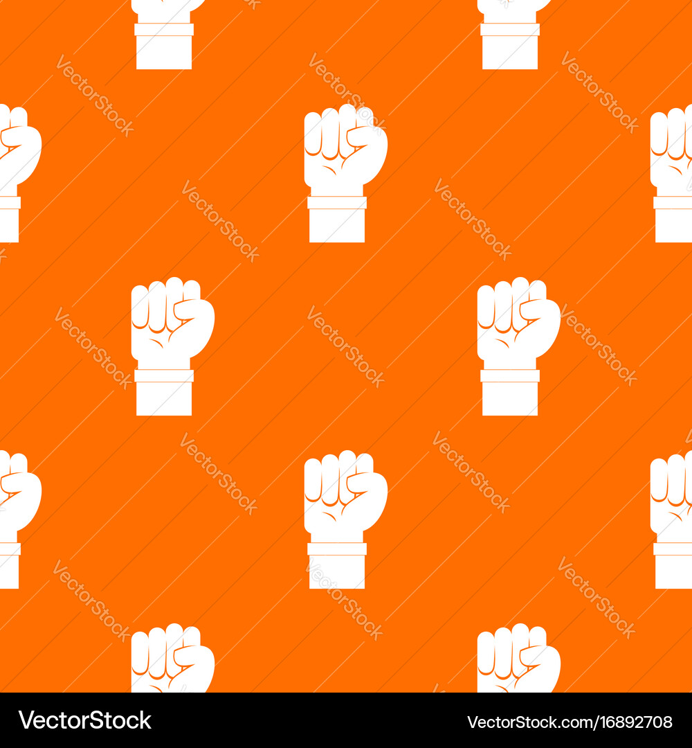 Fist pattern seamless Royalty Free Vector Image