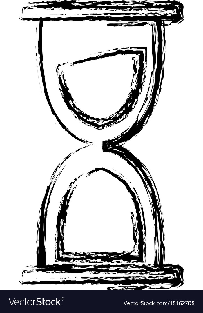 Hourglass sand timer Royalty Free Vector Image