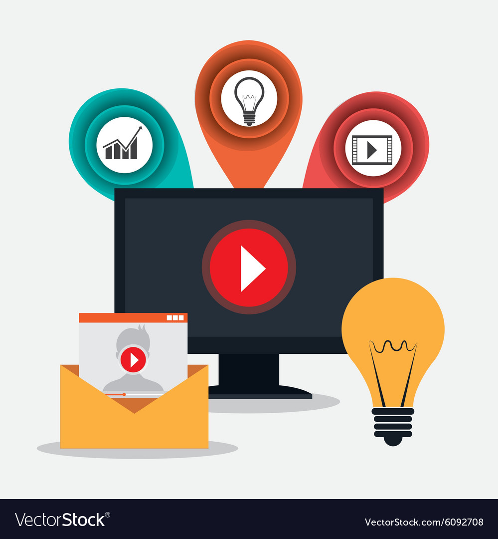 Technology internet and multimedia Royalty Free Vector Image