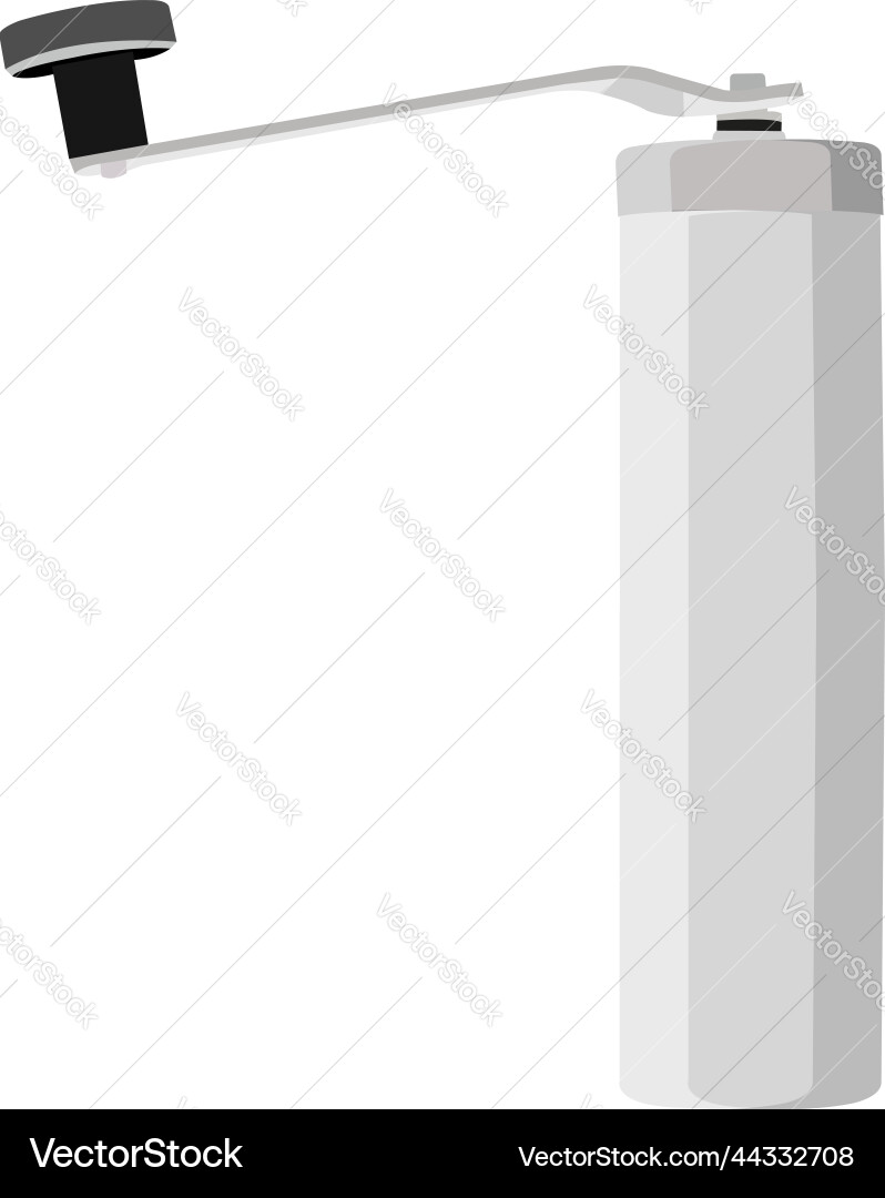 Vintage coffee grinder on a white background Vector Image