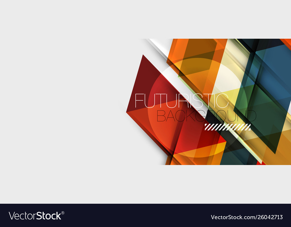 Abstract geometric background modern overlapping Vector Image