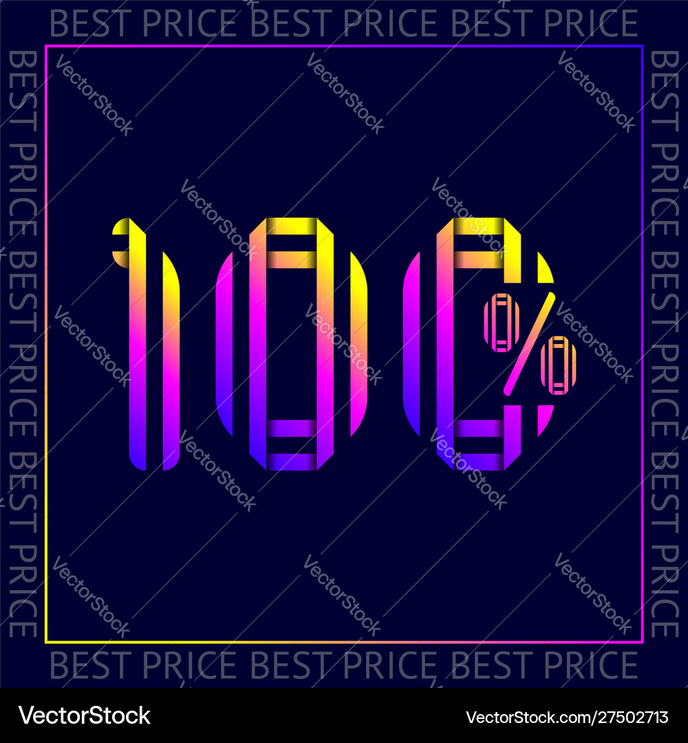 Abstract template best price sign web sticker Vector Image