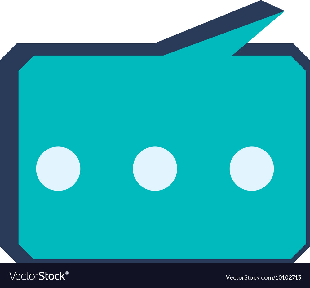 Bubble communication speak message icon Royalty Free Vector