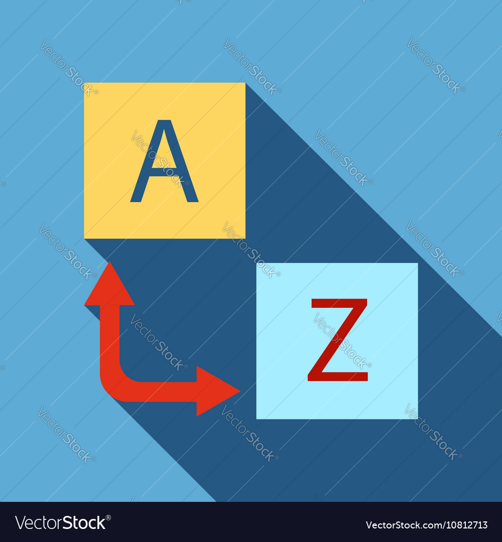 Logo translator icon flat style Royalty Free Vector Image