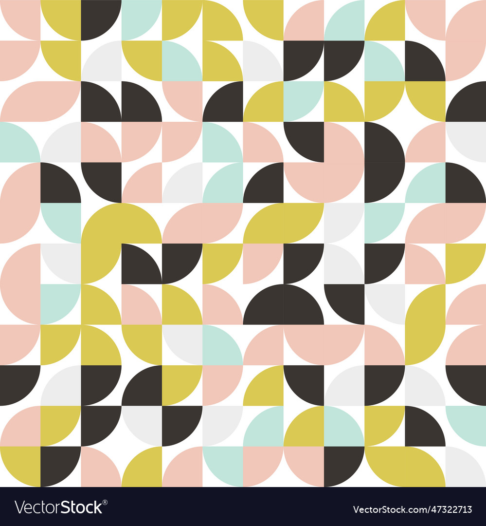 Retro styled abstract geometric pattern background