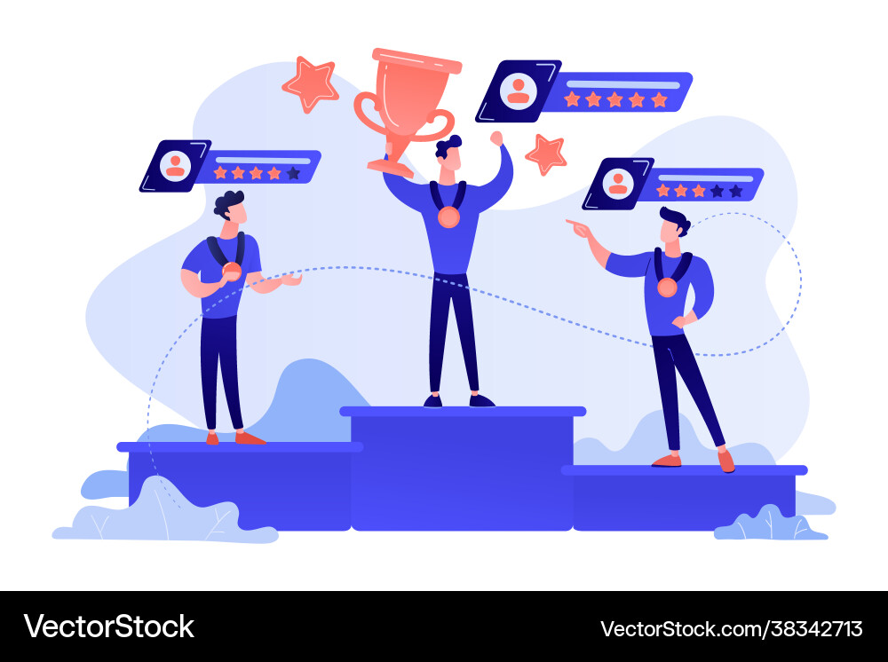 Sports rating system concept Royalty Free Vector Image