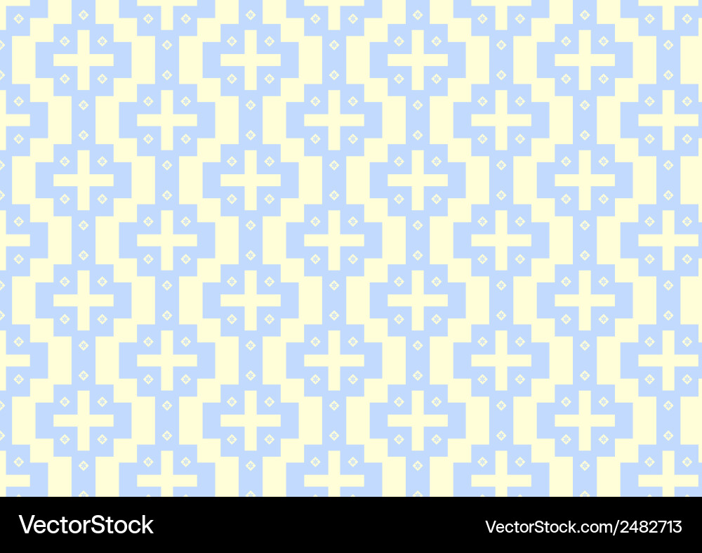 Vintage plus symbol and flower pattern on pastel Vector Image