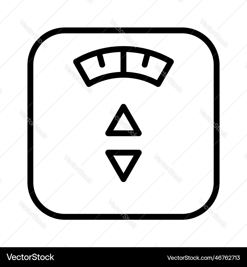 Weight scales outline icon Royalty Free Vector Image