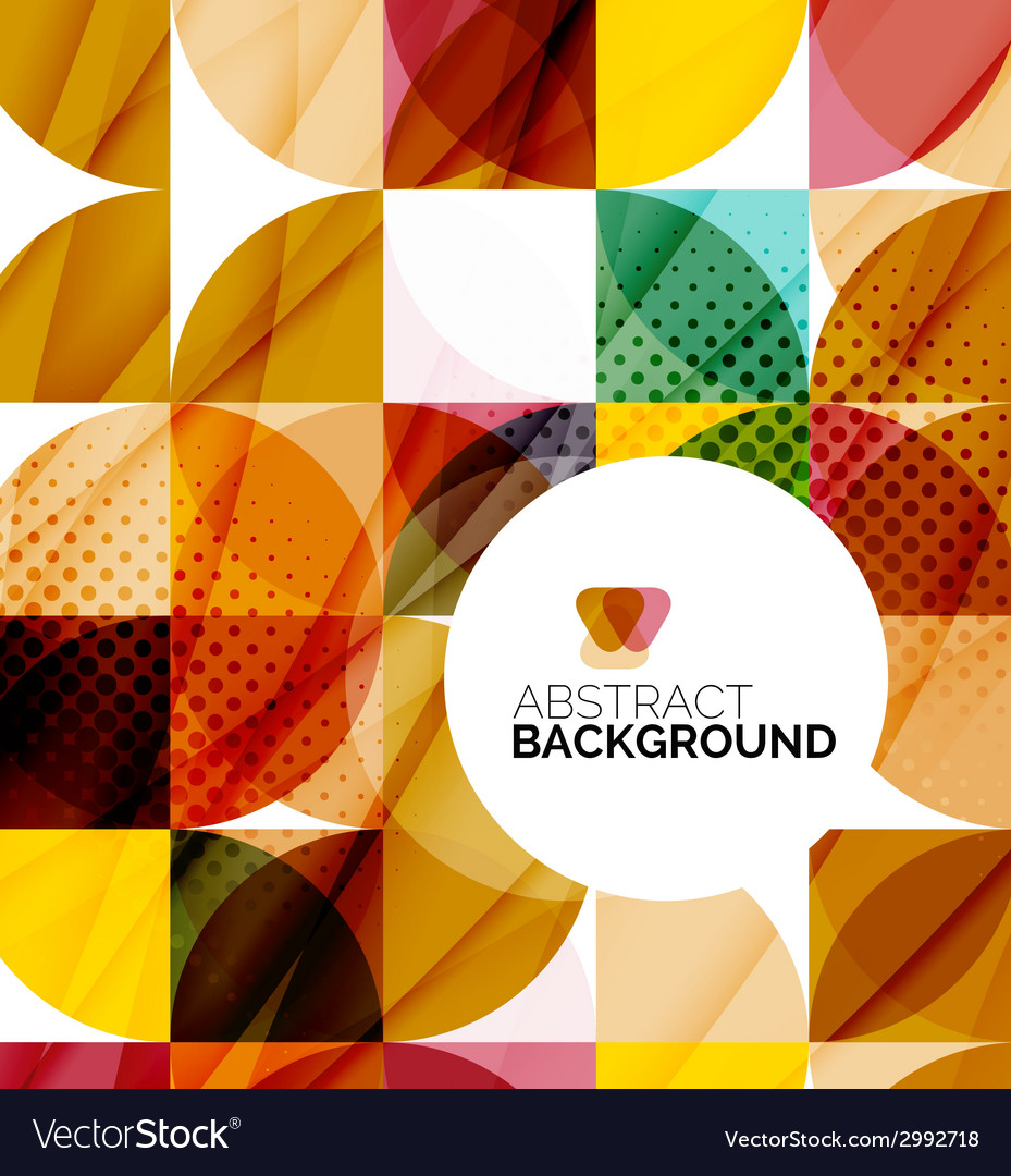 Circle geometric abstract background Royalty Free Vector