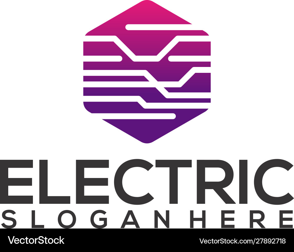 Electricity logo designs simple electric logo Vector Image
